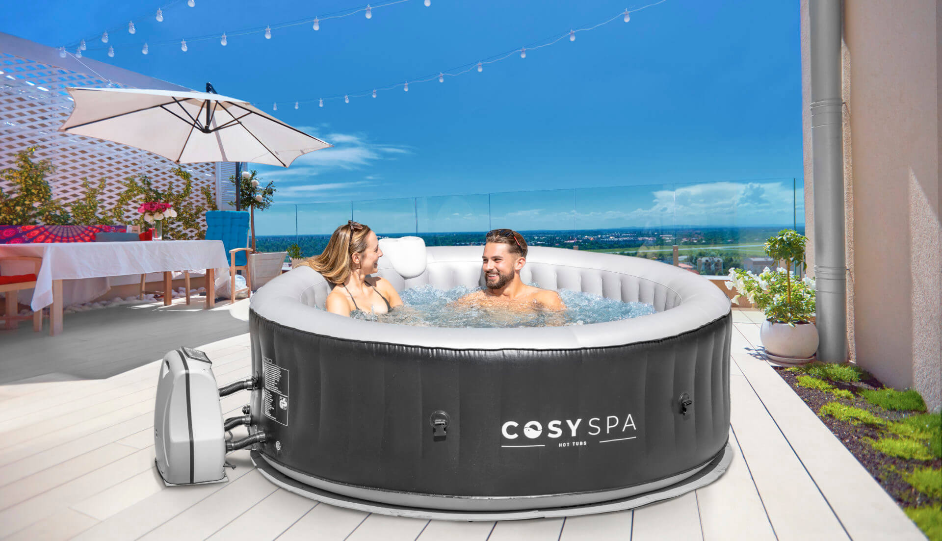 Cosy Spa - Featuring a rapid heating system with soothing massage air jets